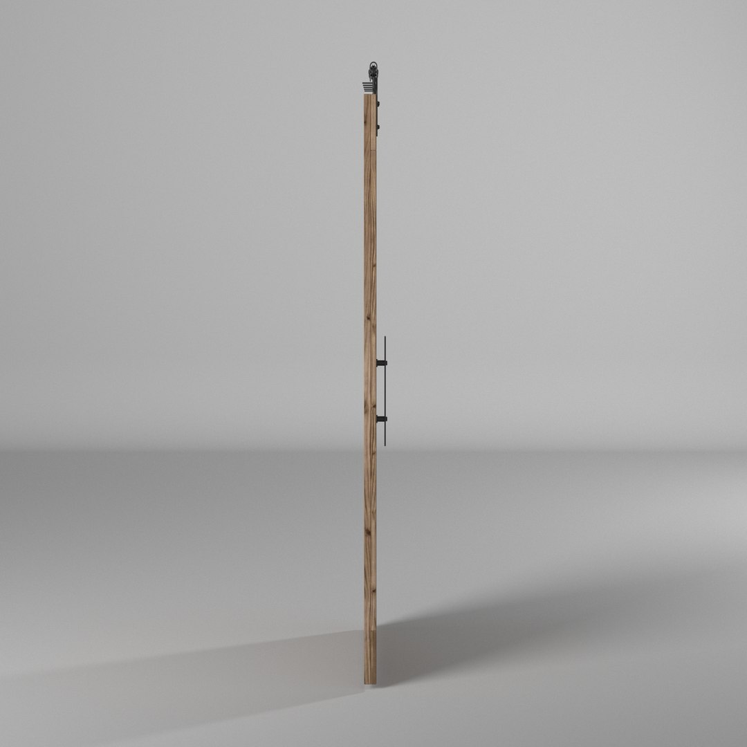 Sliding Door Wood 3D Model - TurboSquid 1500420