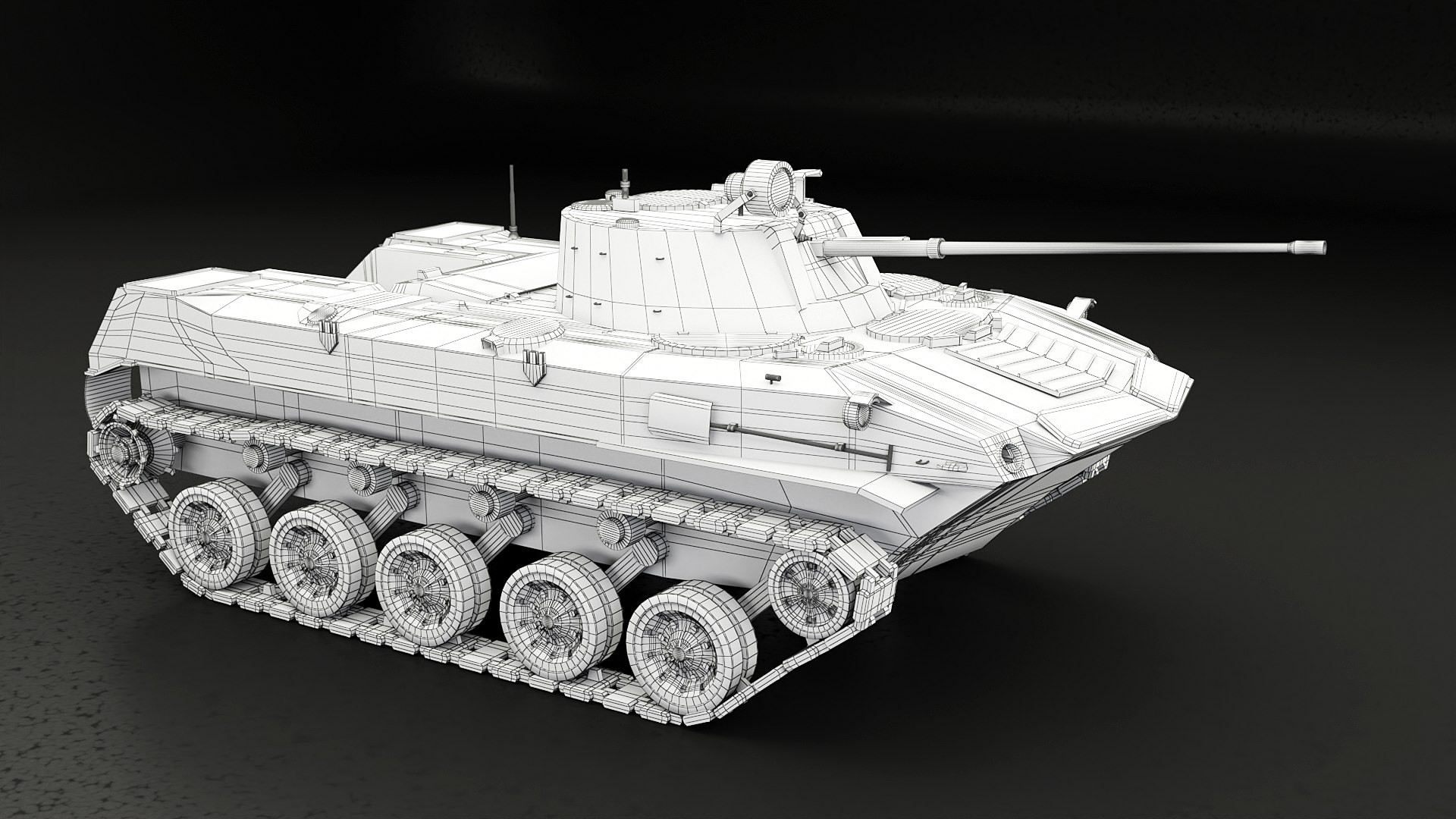 BMD-2 Low Poly Camo Model - TurboSquid 2173882