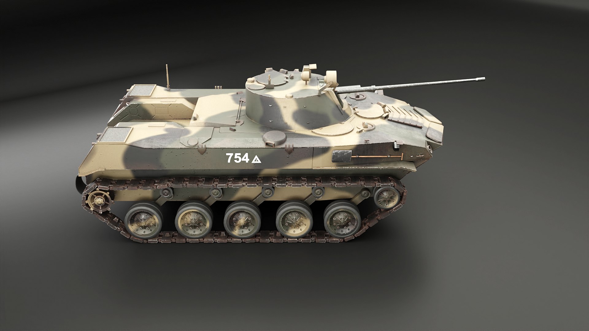 BMD-2 Low Poly Camo Model - TurboSquid 2173882