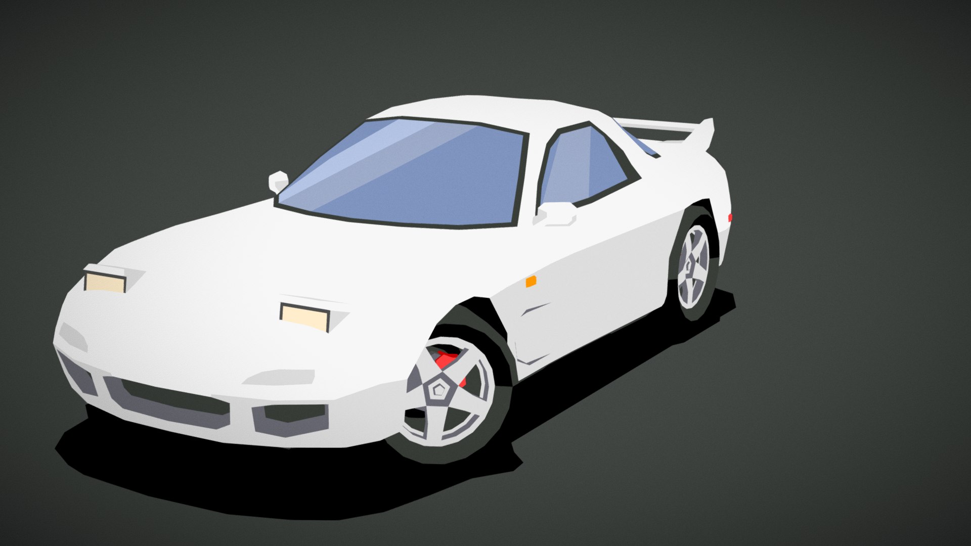 3D Mazda RX7 Stylised Model - TurboSquid 2023249