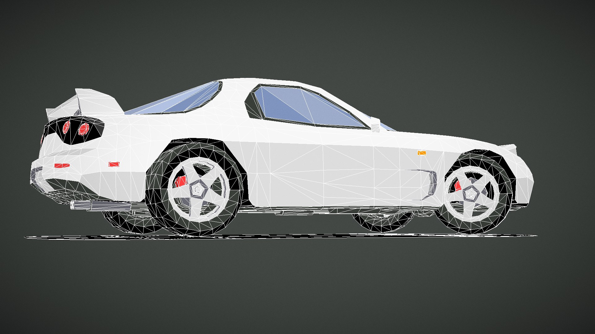 3D Mazda RX7 Stylised Model - TurboSquid 2023249