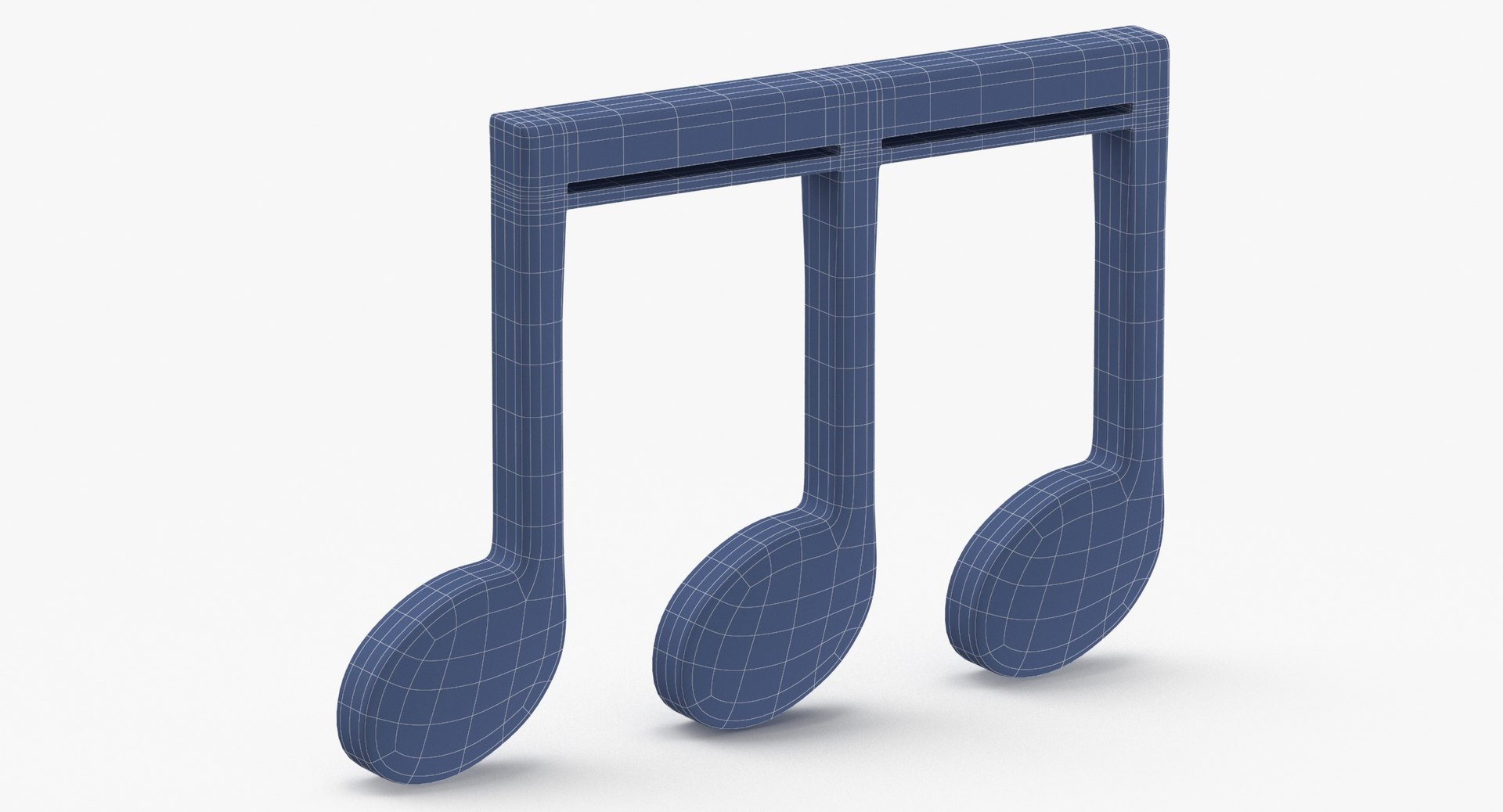 Quaver Combination Note 3D Model - TurboSquid 2019574