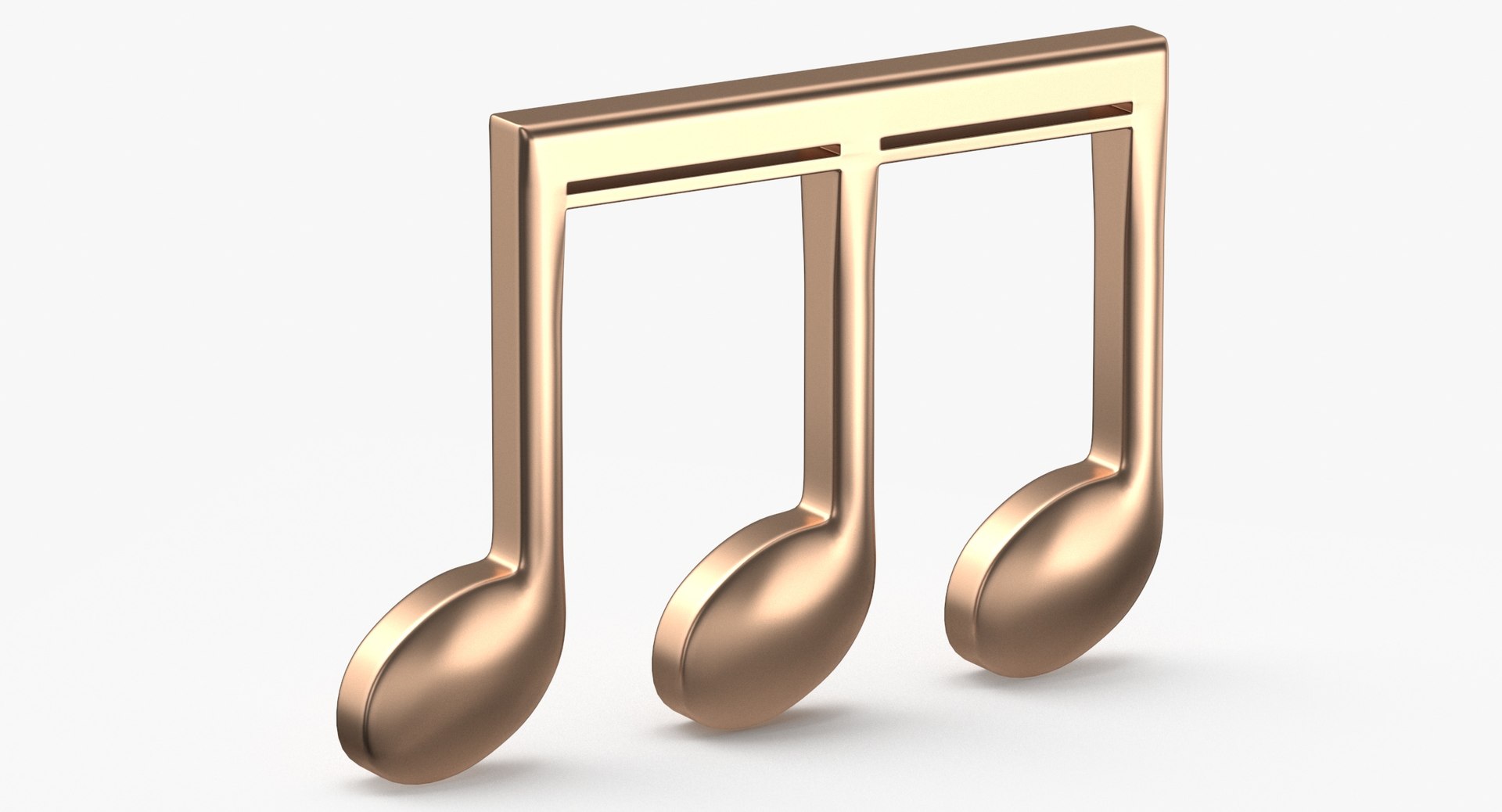 Quaver Combination Note 3D Model - TurboSquid 2019574