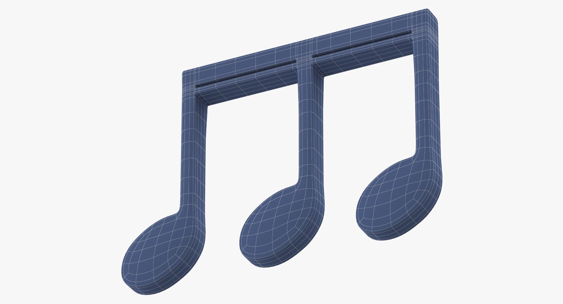 Quaver Combination Note 3D Model - TurboSquid 2019574