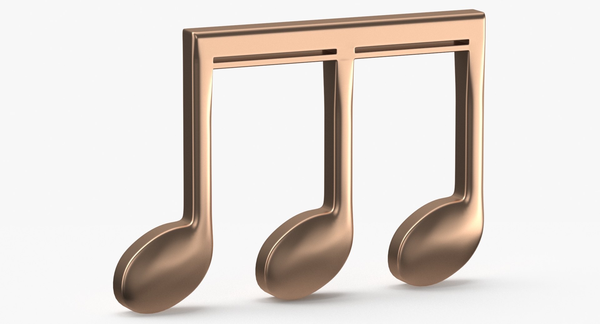 Quaver Combination Note 3D model - TurboSquid 2019574