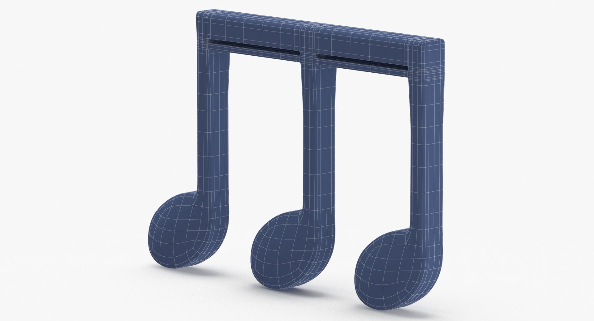 Quaver Combination Note 3D Model - TurboSquid 2019574