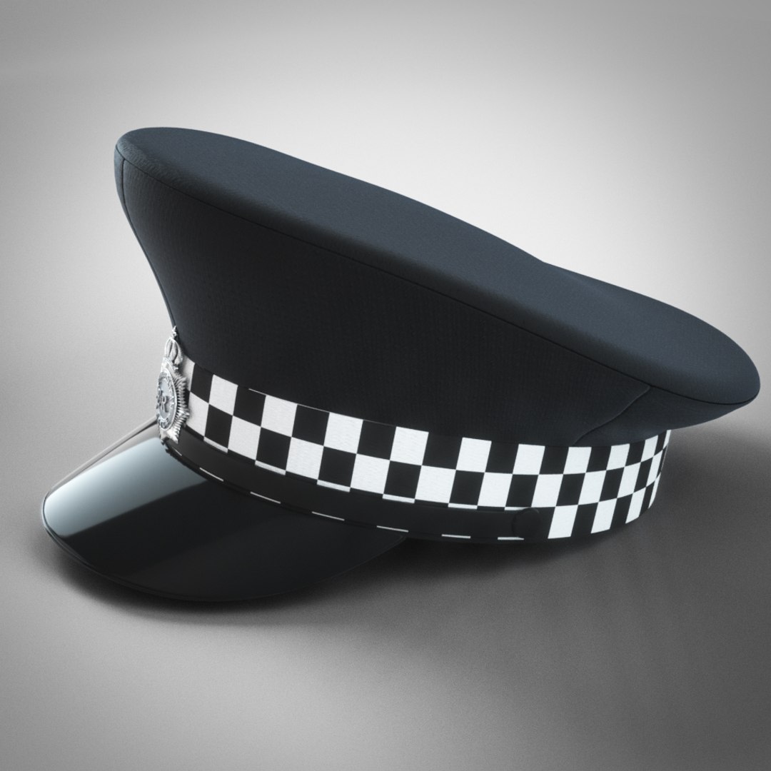 3d Uk Police Hat Model