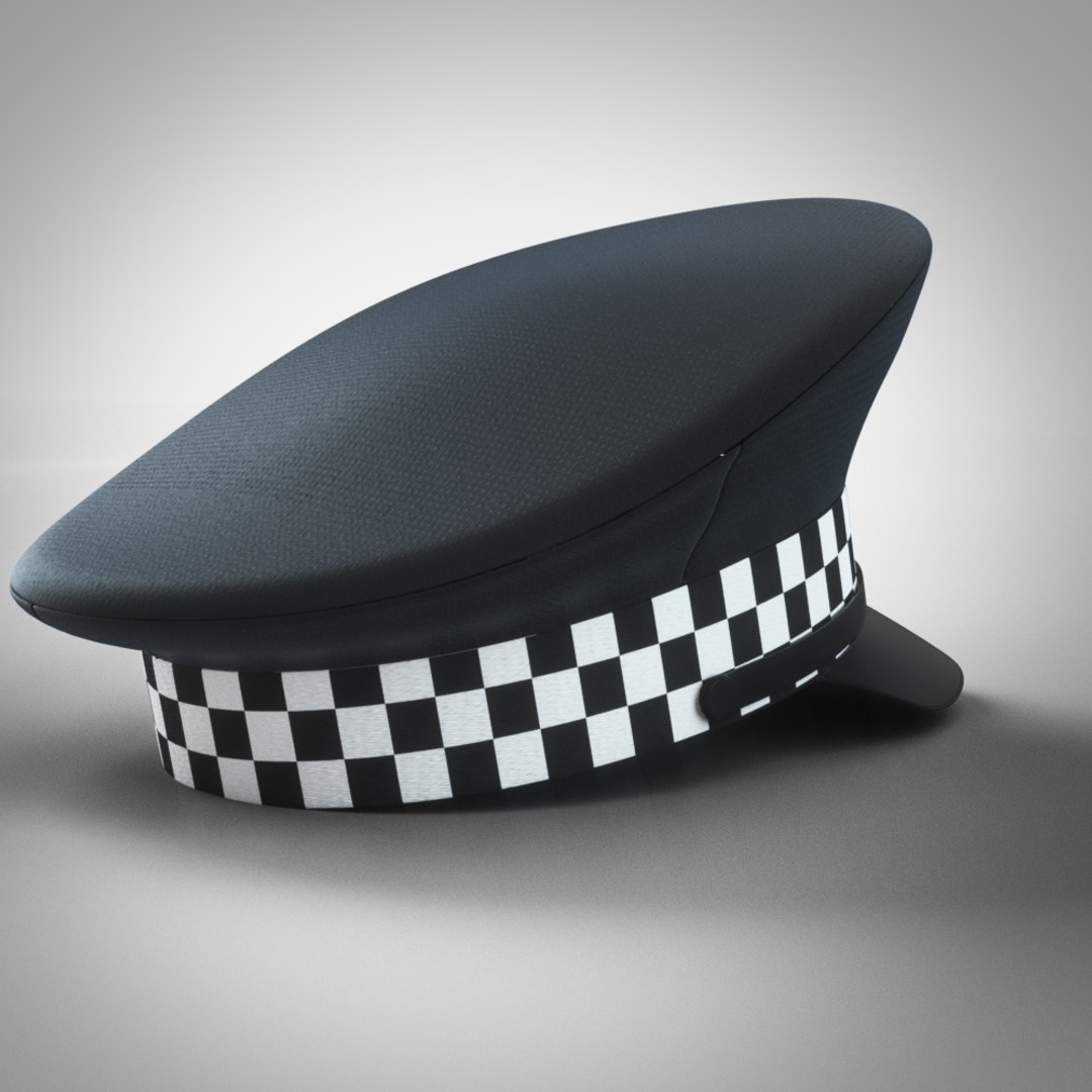 3d Uk Police Hat Model