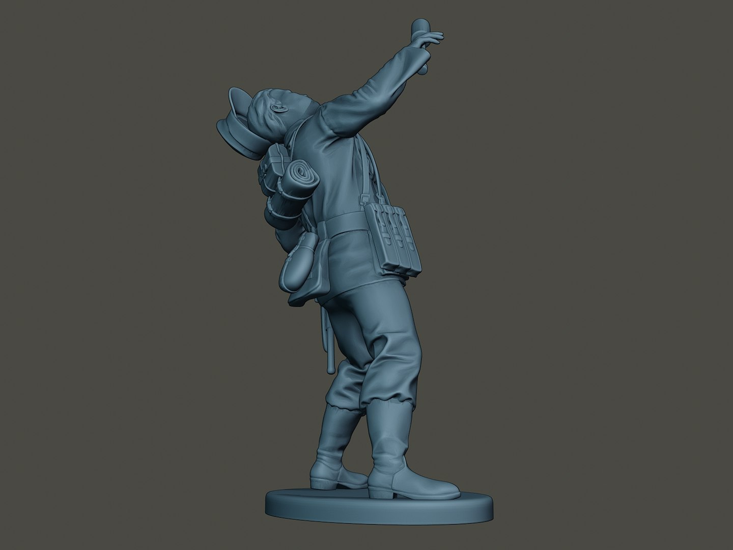 German Soldier Ww2 Shooted 3D Model - TurboSquid 1497669