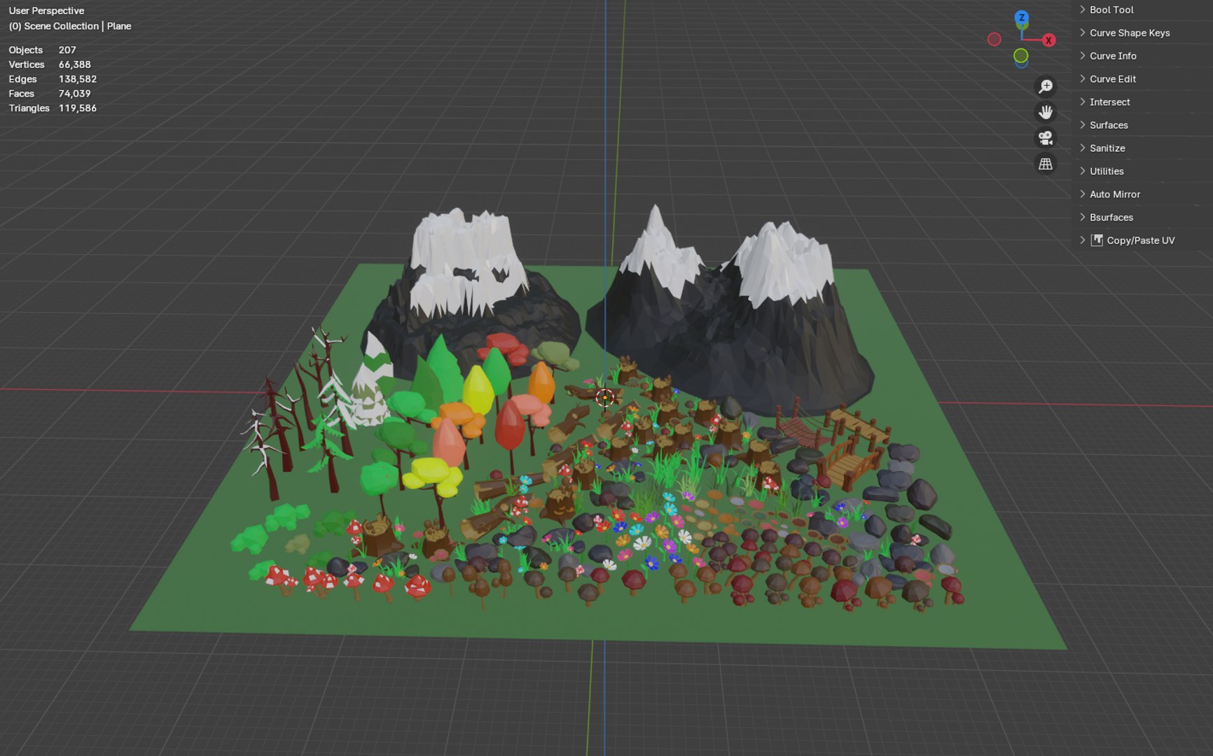 Landscape Assets Pack Low-poly 3D Model 3D Model - TurboSquid 2158536