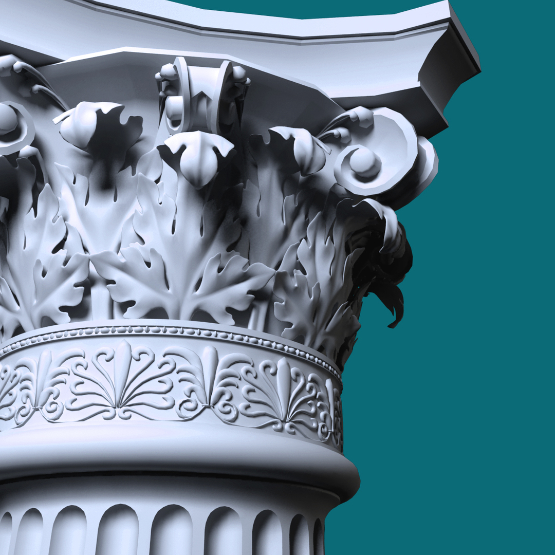 corinthian column 3d model