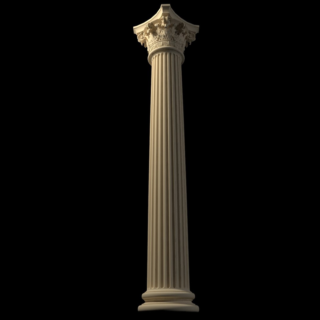 Corinthian Column 3d Model
