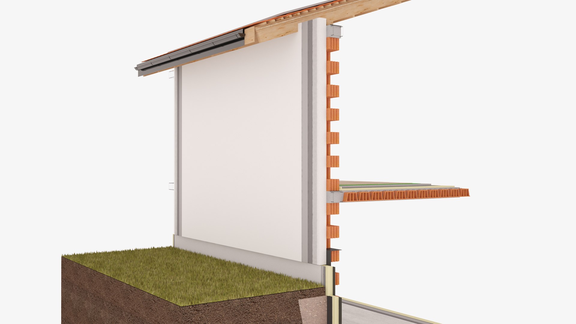 Wall Section With Solar Panels 3D Model - TurboSquid 1836818