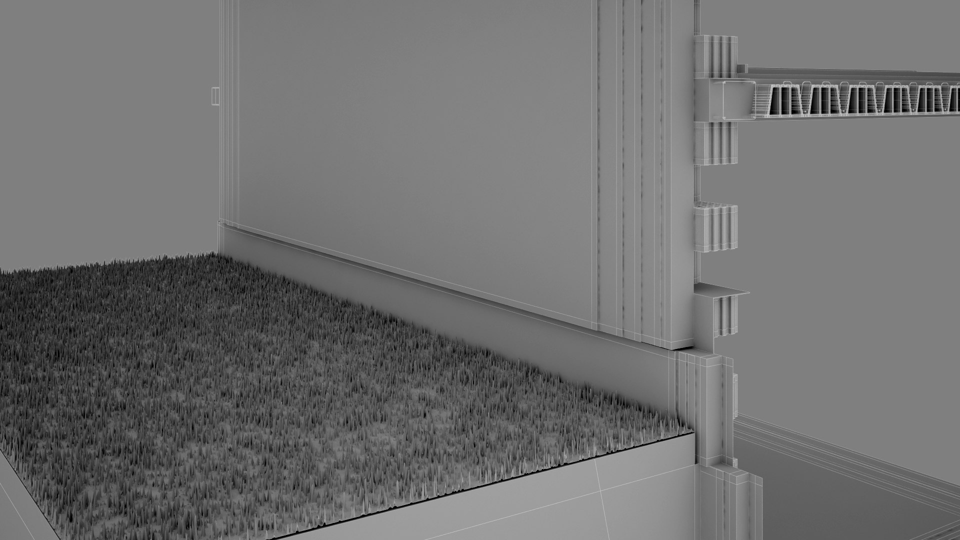 Wall Section With Solar Panels 3D Model - TurboSquid 1836818