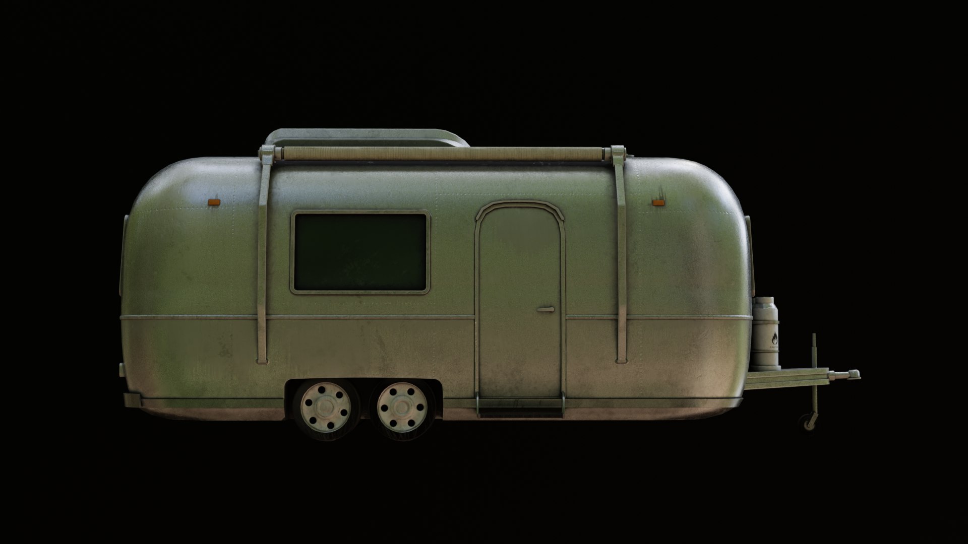 Dirty Apocalyptic Airstream Camper 3D Model - TurboSquid 1951284