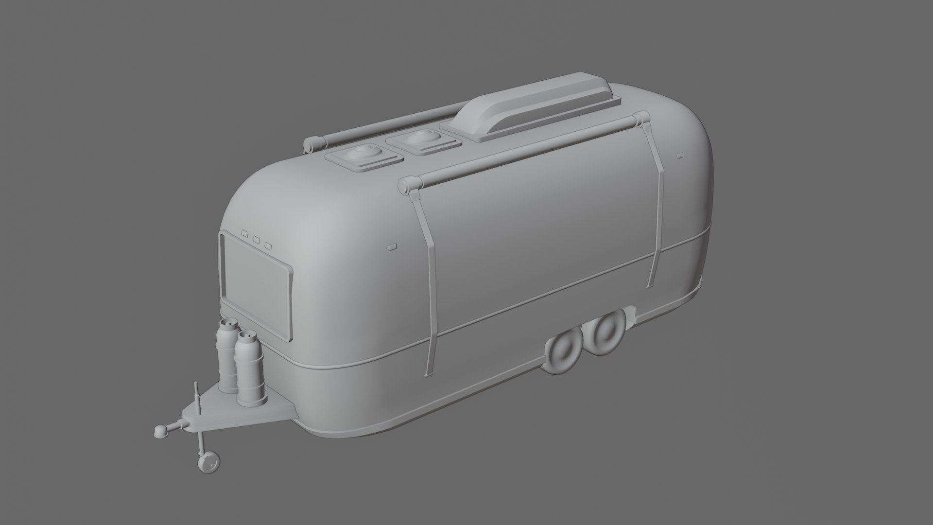 Dirty Apocalyptic Airstream Camper 3D Model - TurboSquid 1951284