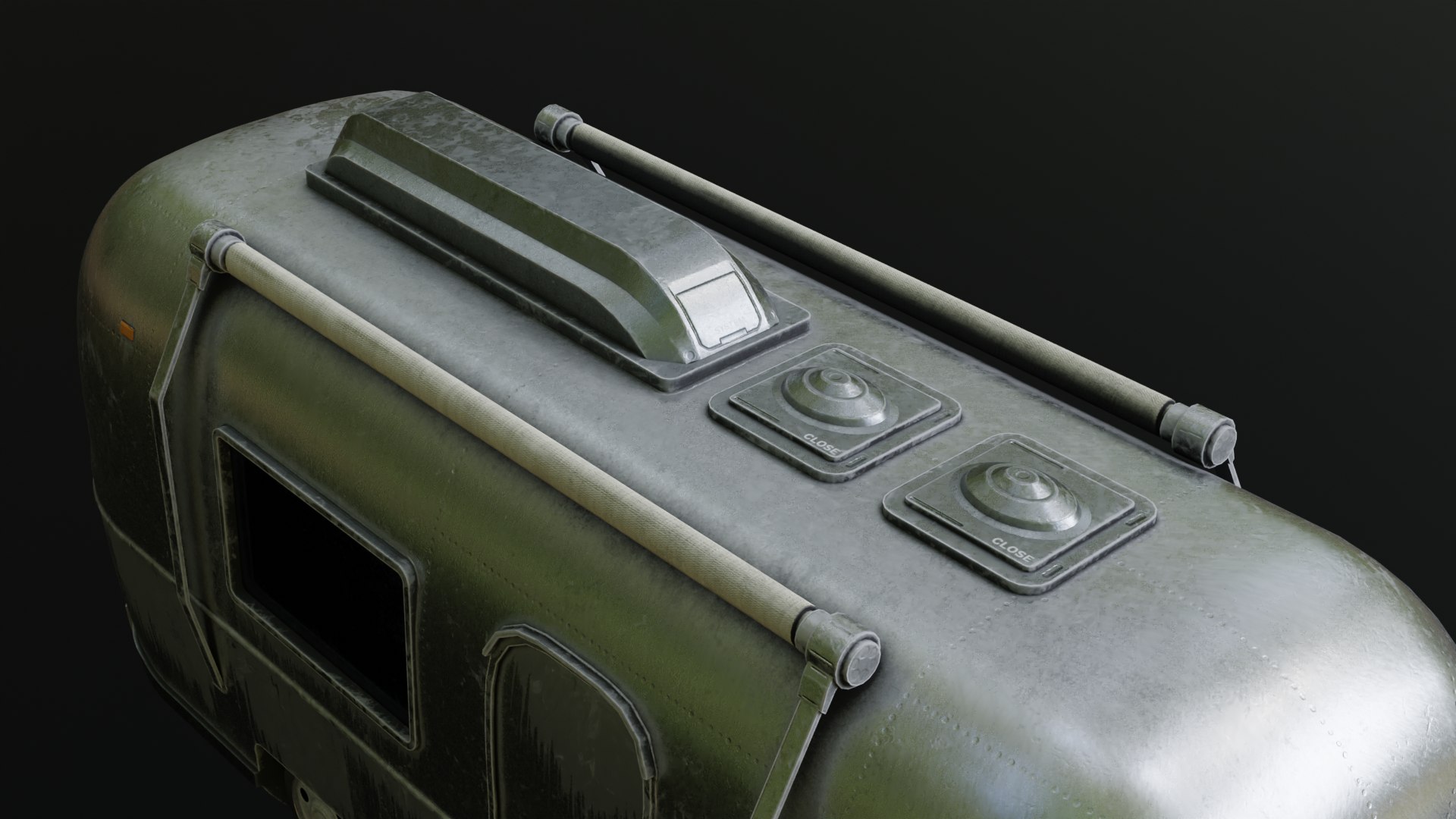 Dirty Apocalyptic Airstream Camper 3D Model - TurboSquid 1951284