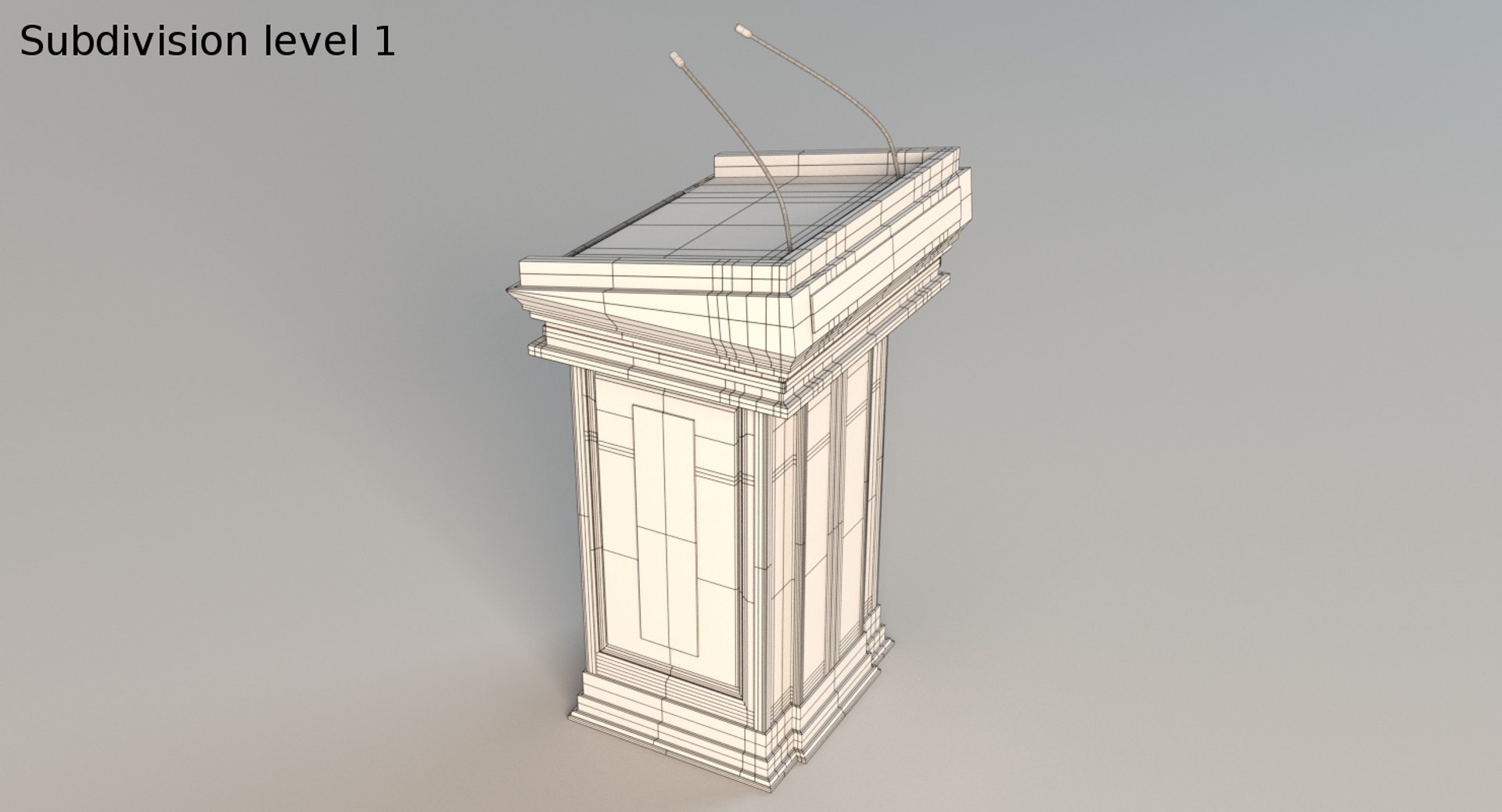 3D Model Speech Stand - TurboSquid 1198163