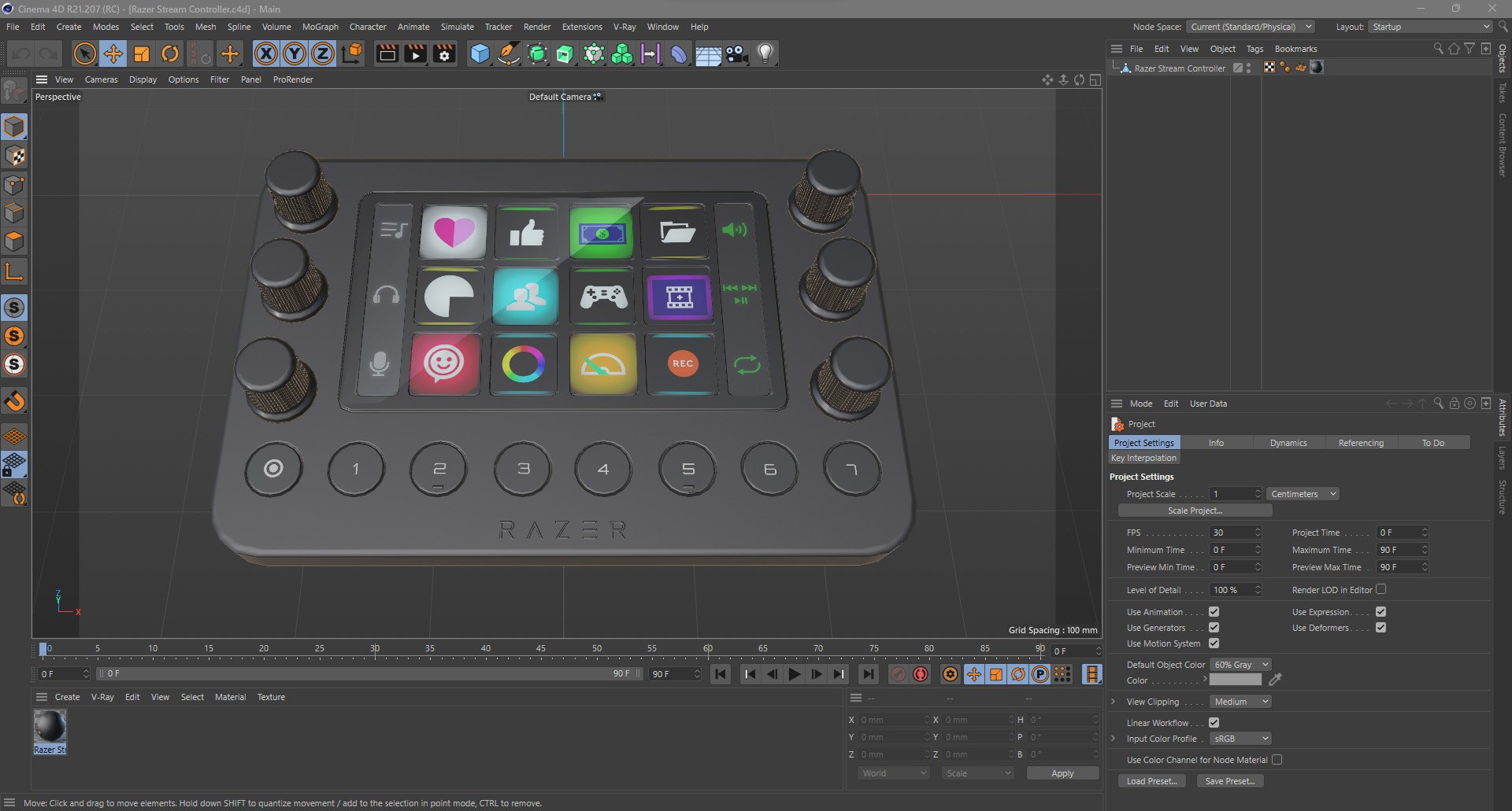 3D Model Razer Stream Controller - TurboSquid 2124831
