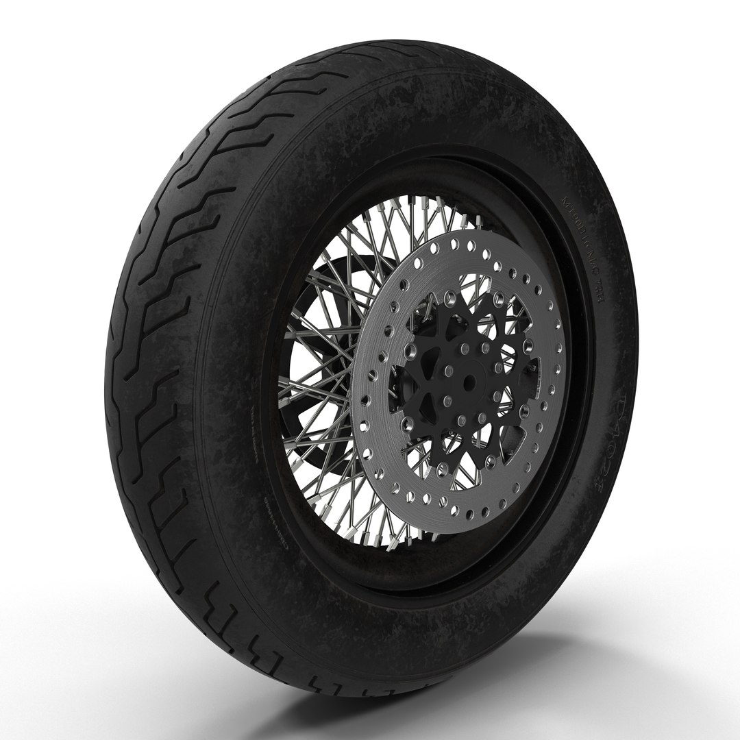 3d motorcycle wheel model
