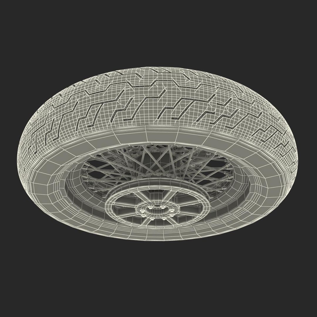 3d motorcycle wheel model