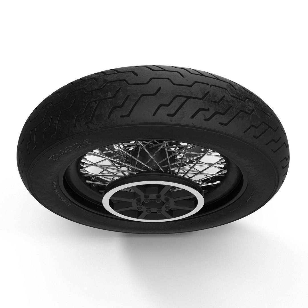 3d motorcycle wheel model