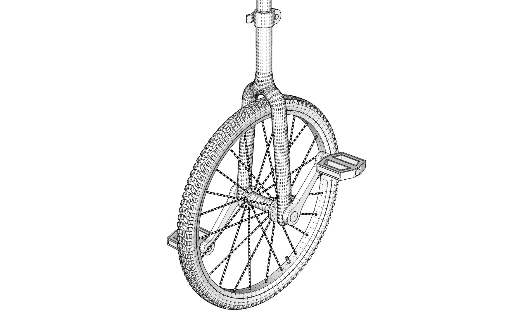 Unicycle Model - TurboSquid 2101946