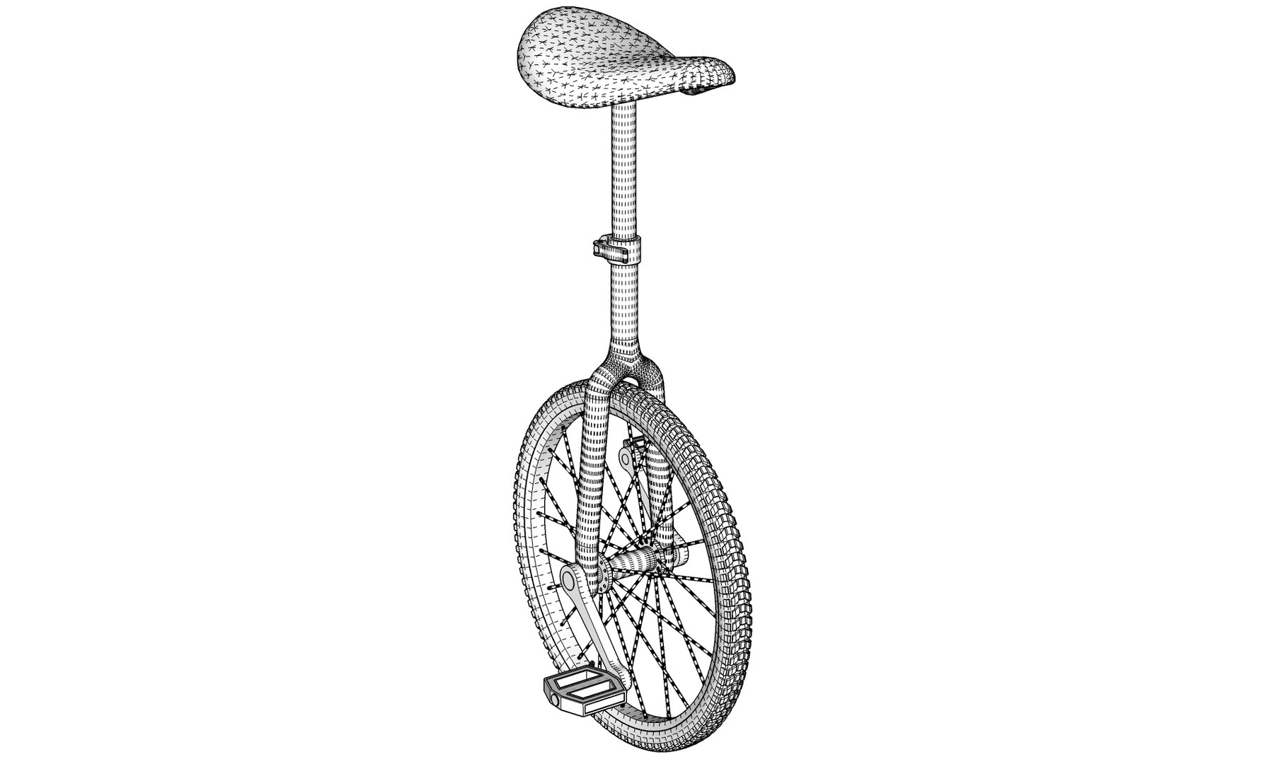 Unicycle Model - TurboSquid 2101946