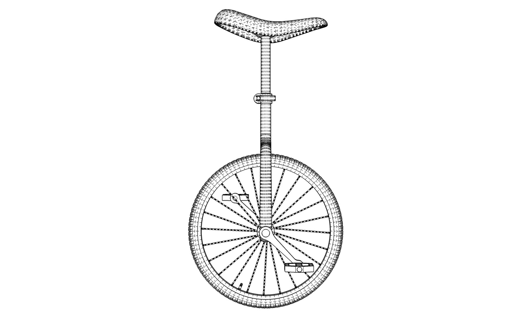 Unicycle Model - TurboSquid 2101946