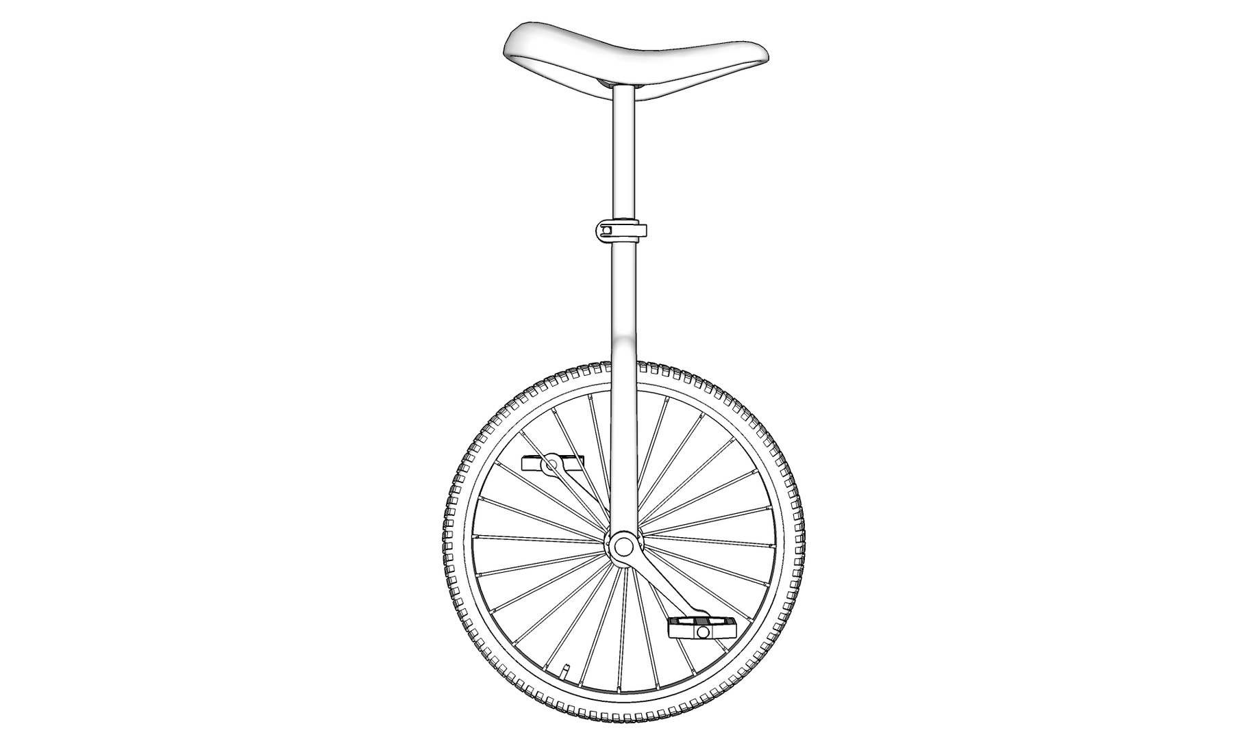 Unicycle Model - TurboSquid 2101946