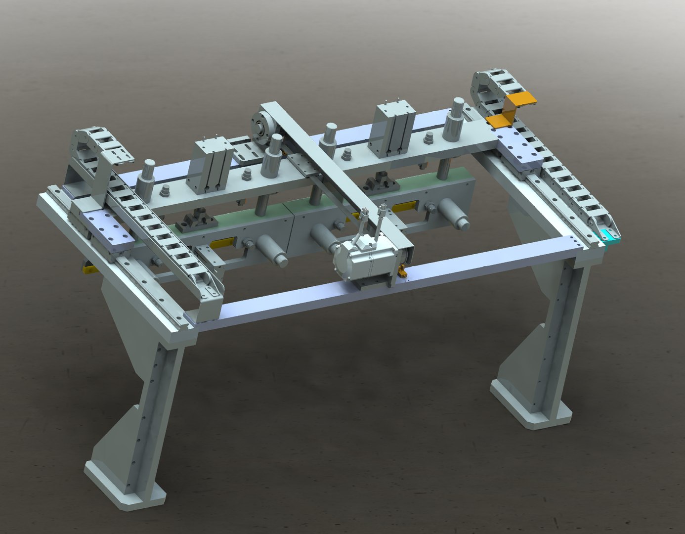 3D Gantry Loading Unloading Mechanism Model - TurboSquid 1320156