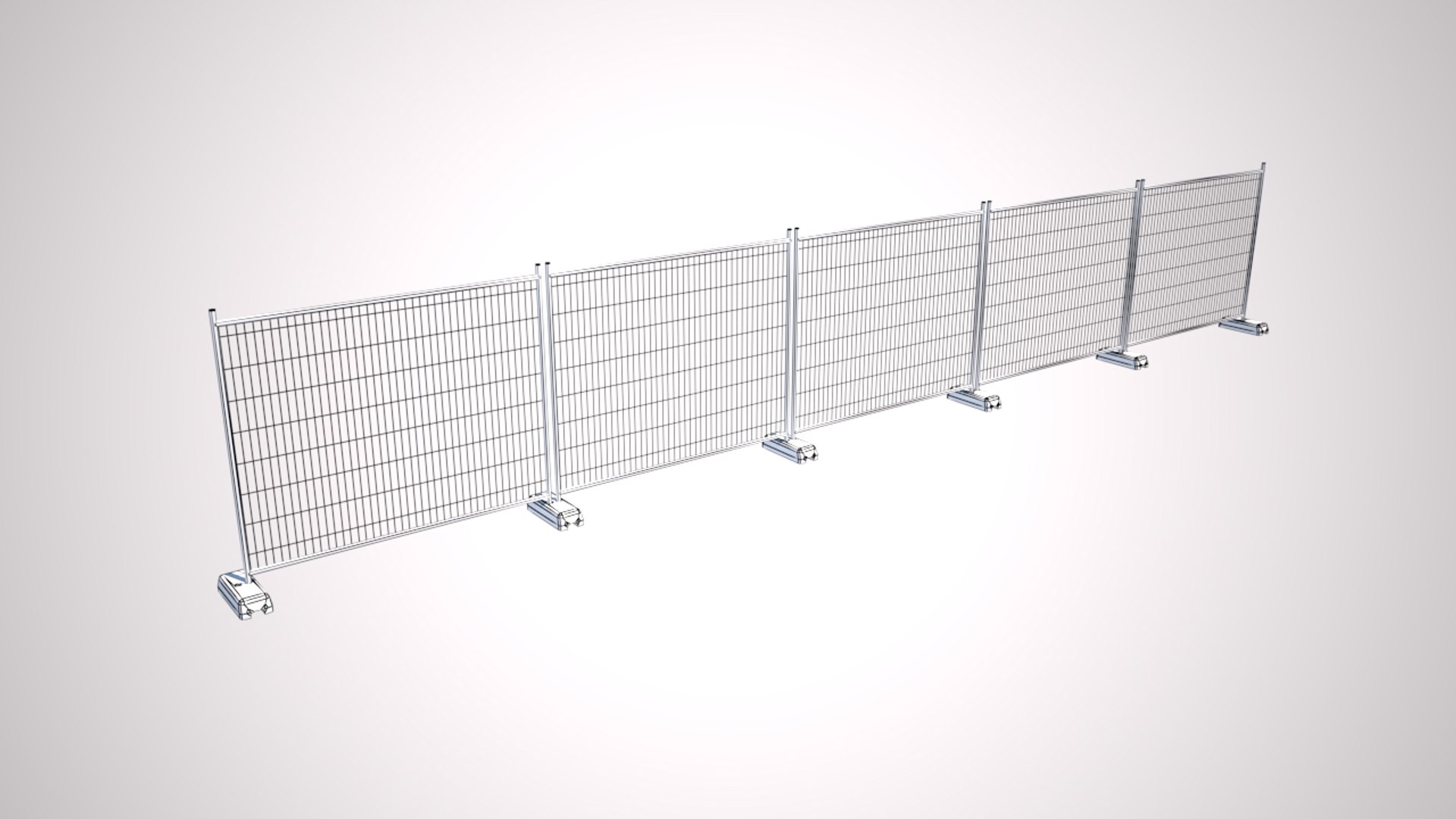 Wire fence 3D model - TurboSquid 1441005