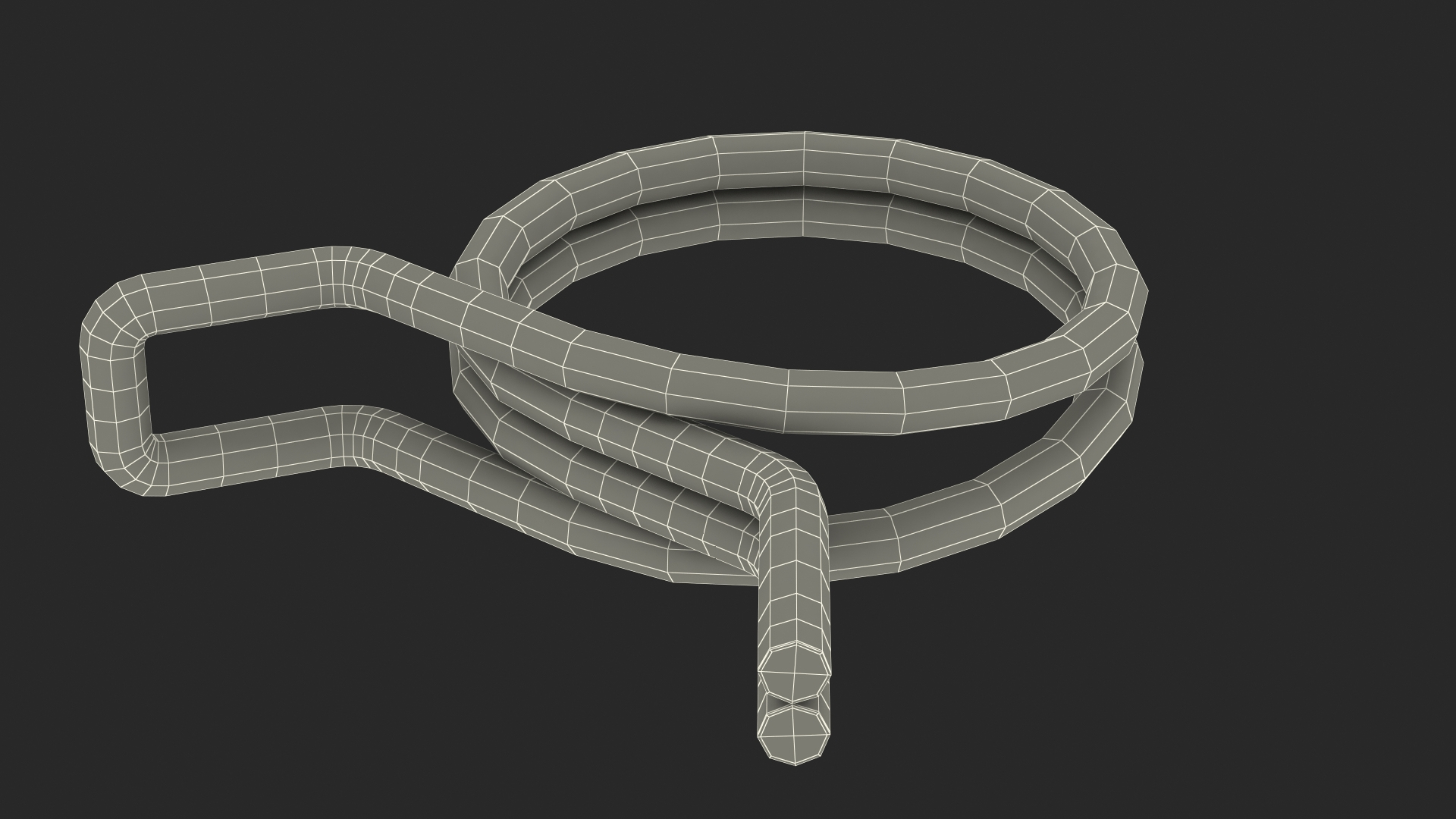 3D Double Wire Spring Hose Clamp Model - TurboSquid 1784767