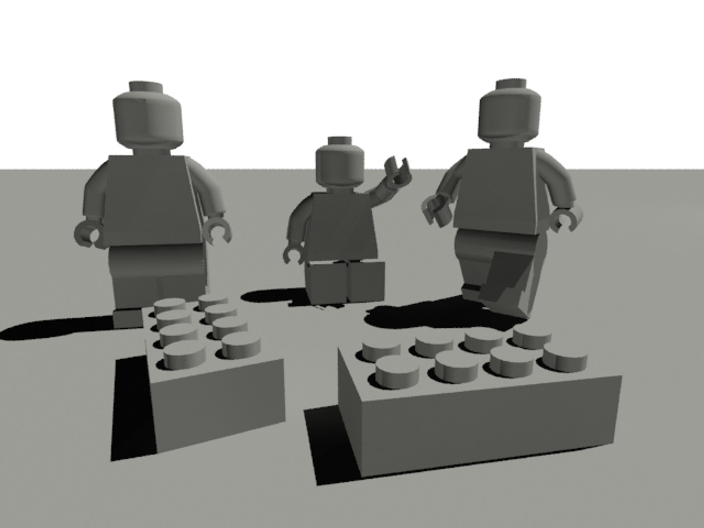 lego doll 3d model