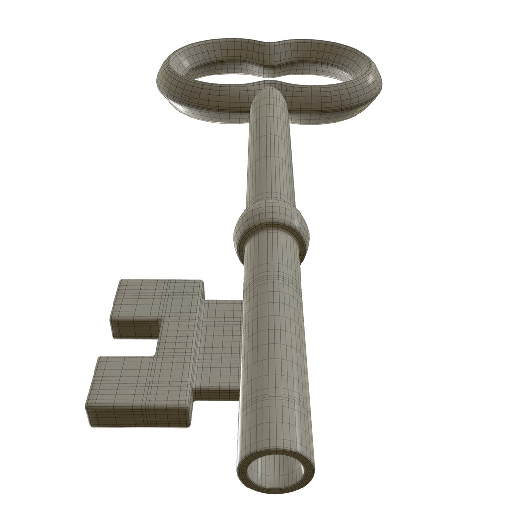 Golden Key 3D Model - TurboSquid 2326521