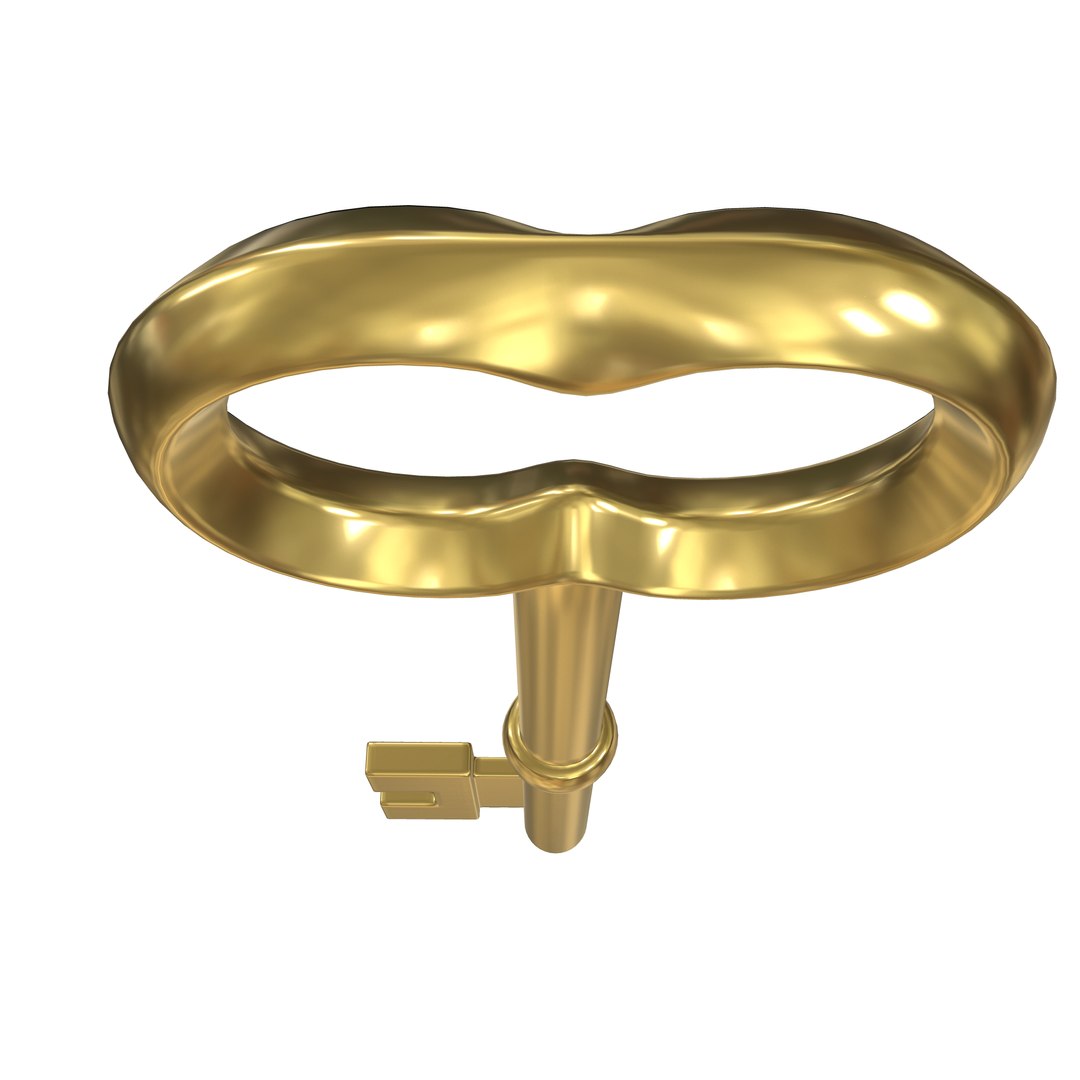 Golden Key 3D Model - TurboSquid 2326521