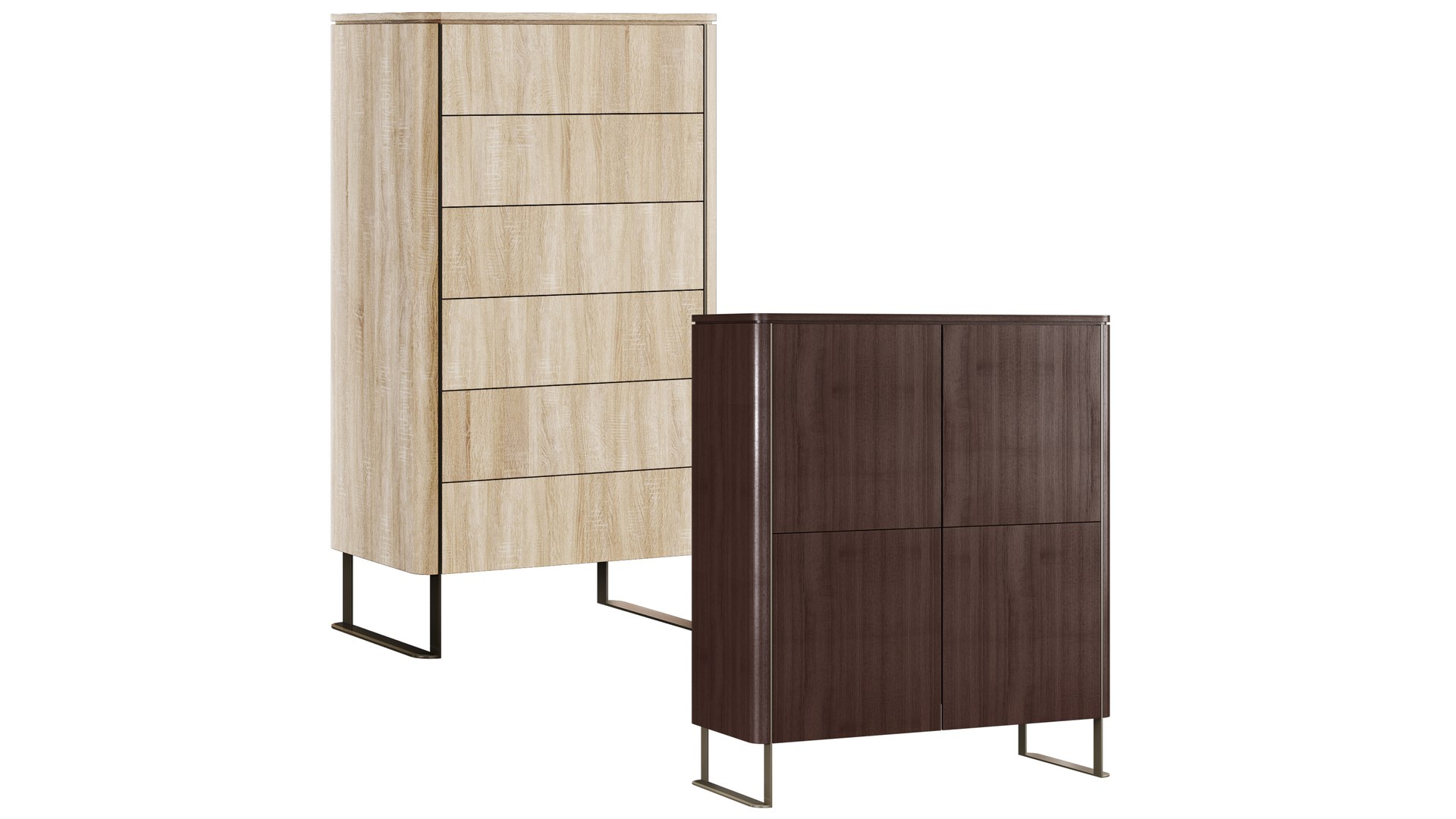 3D Roche Bobois Rondo Chest Set 2 - TurboSquid 2207373