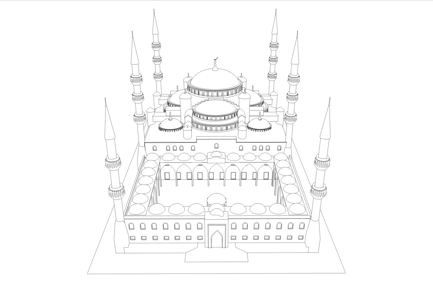 cinema4d blue mosque