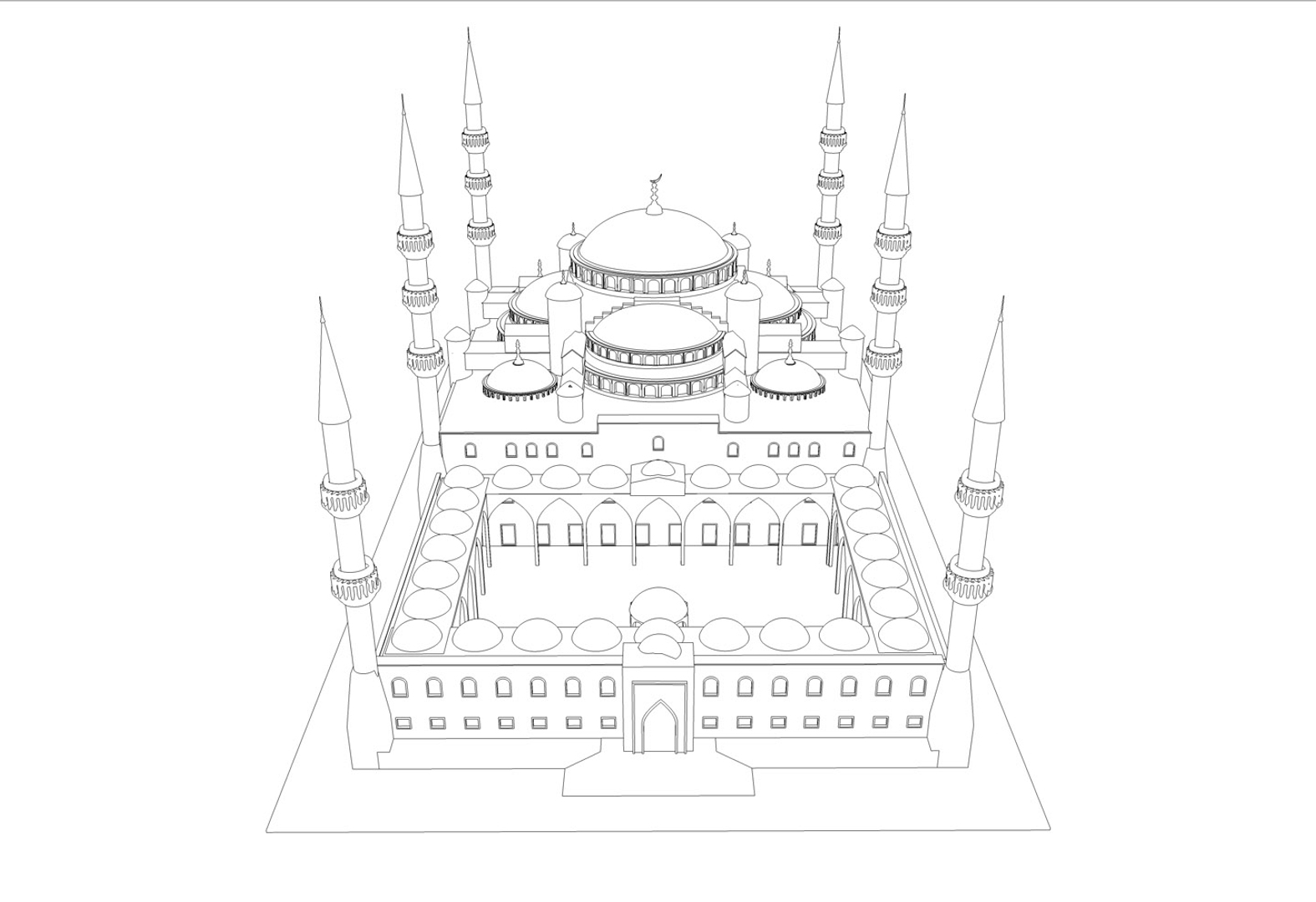 cinema4d blue mosque