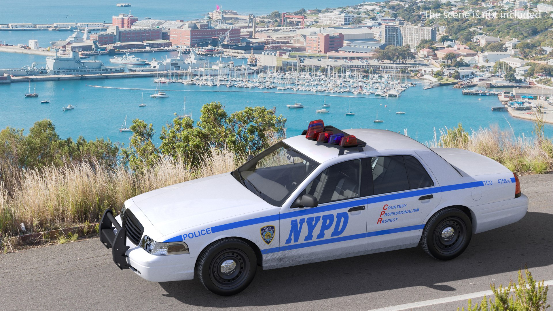 Generic police car nypd 3D model - TurboSquid 1496492