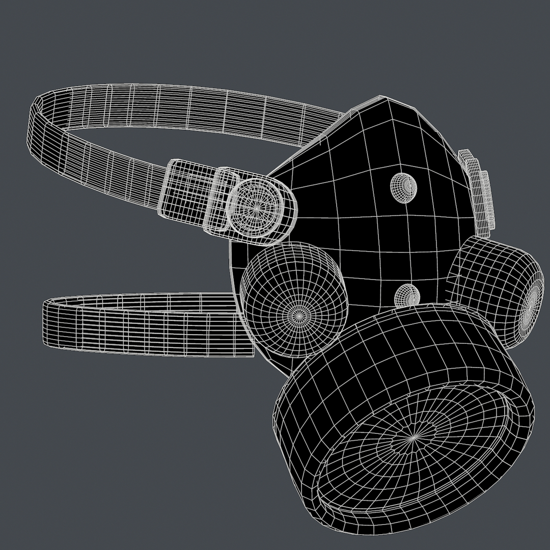 3D gas mask model - TurboSquid 1679169