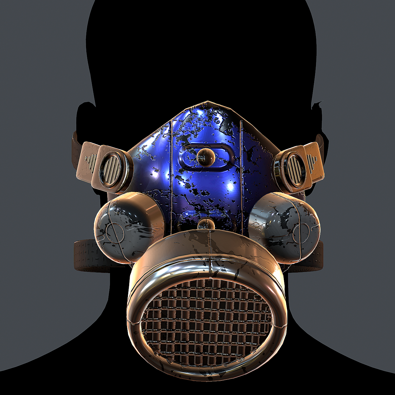 3D gas mask model - TurboSquid 1679169