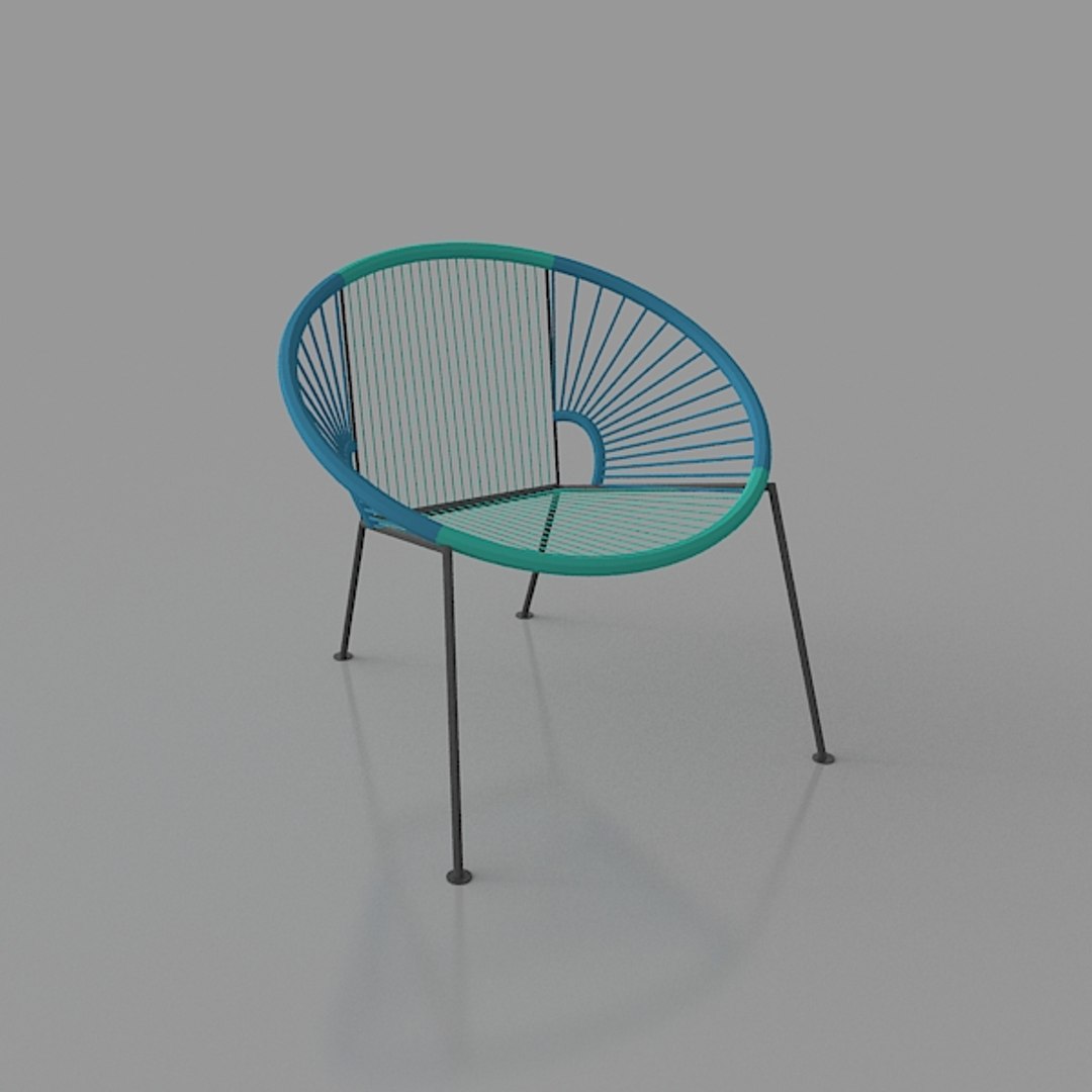 Wire Outdoor Lounge Chair 3d 3ds