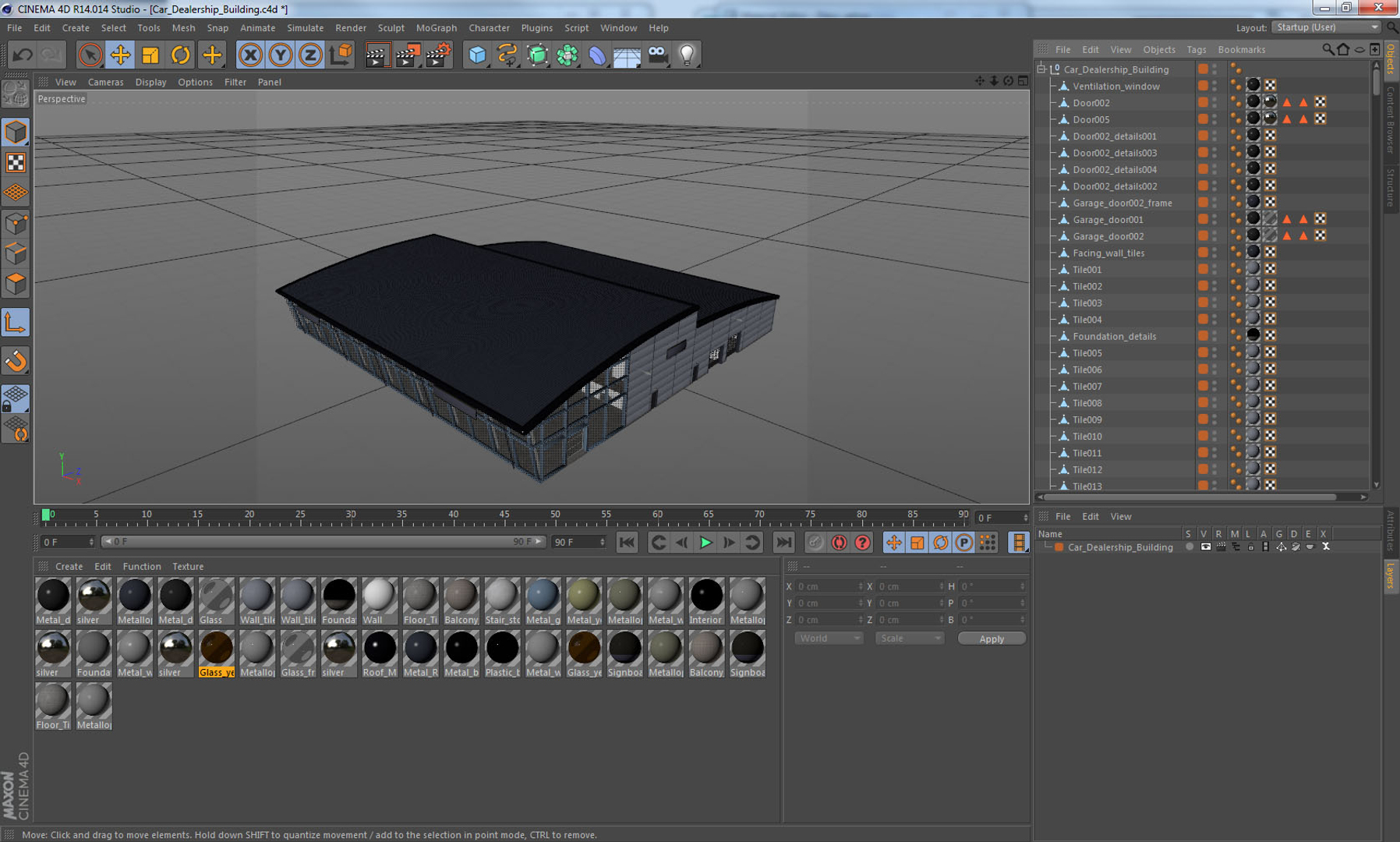Car dealership building 3D - TurboSquid 1301637