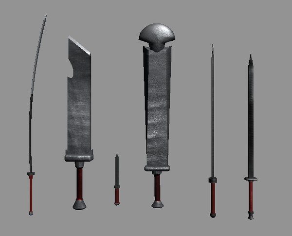 modelo 3d Set de espada gratis - TurboSquid 1502892