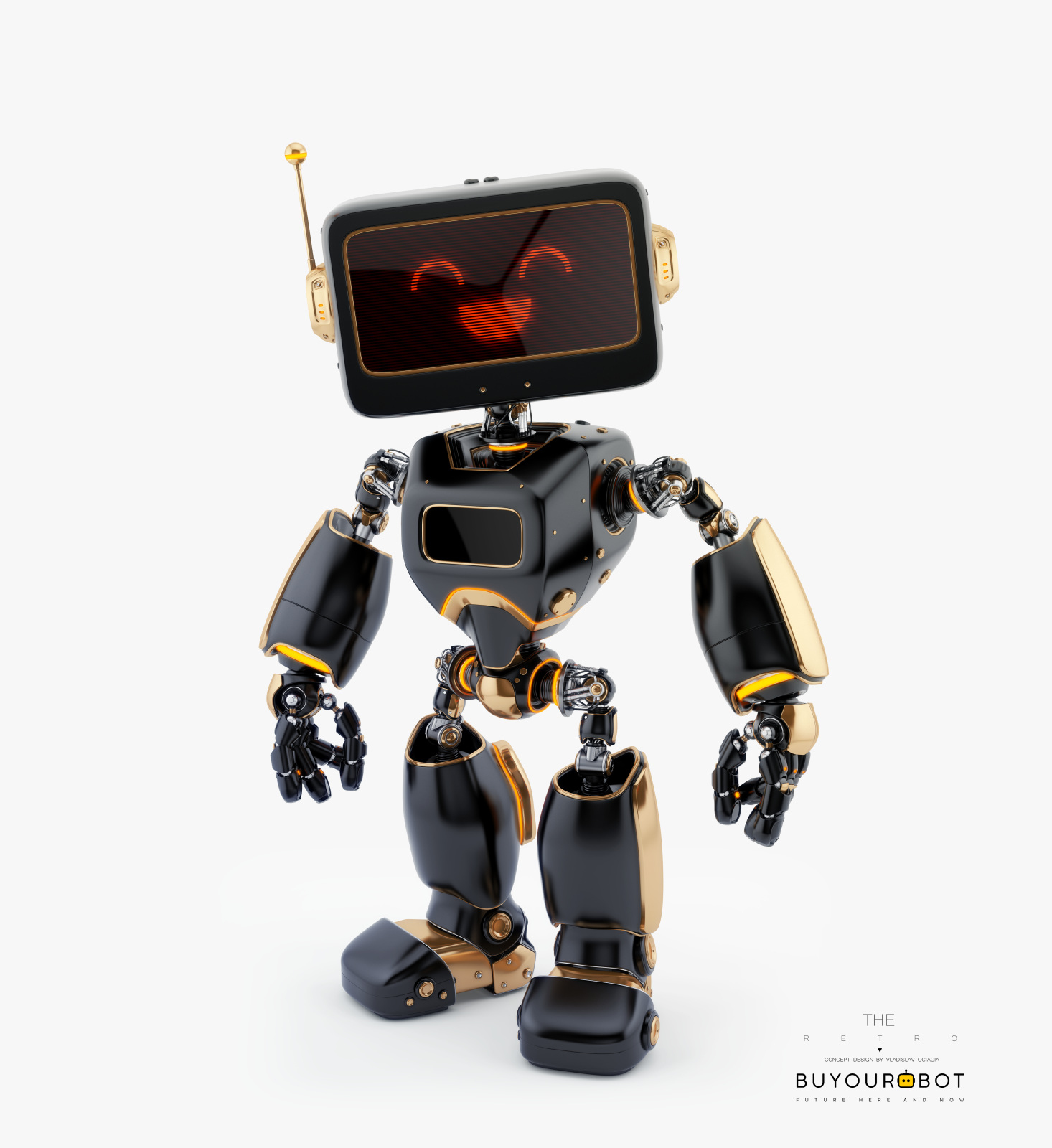 3D digital robotic retro bot - TurboSquid 1473618