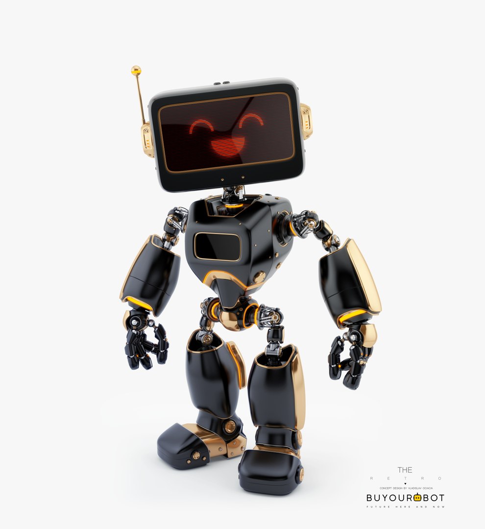 3D Digital Robotic Retro Bot - TurboSquid 1473618