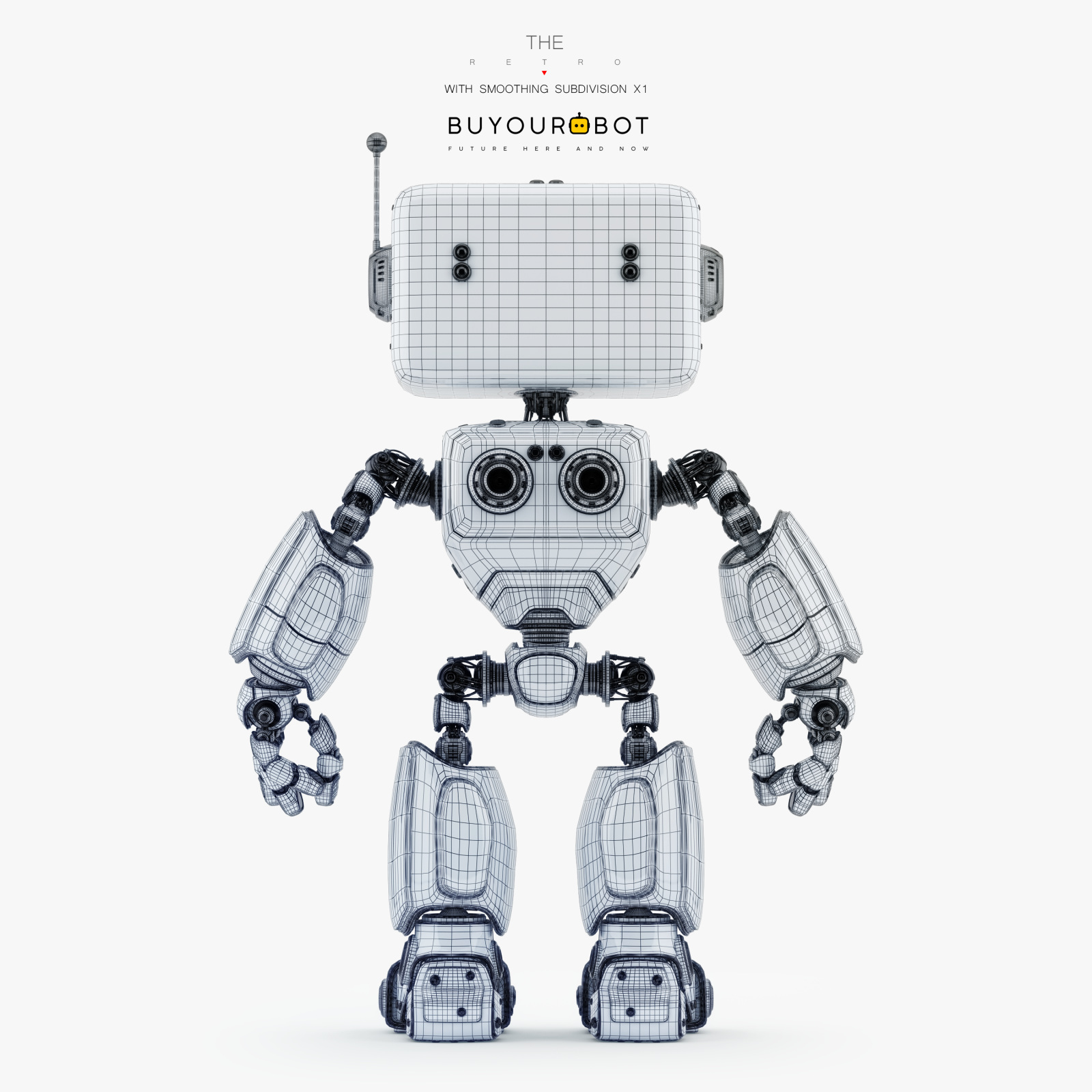 3D digital robotic retro bot - TurboSquid 1473618