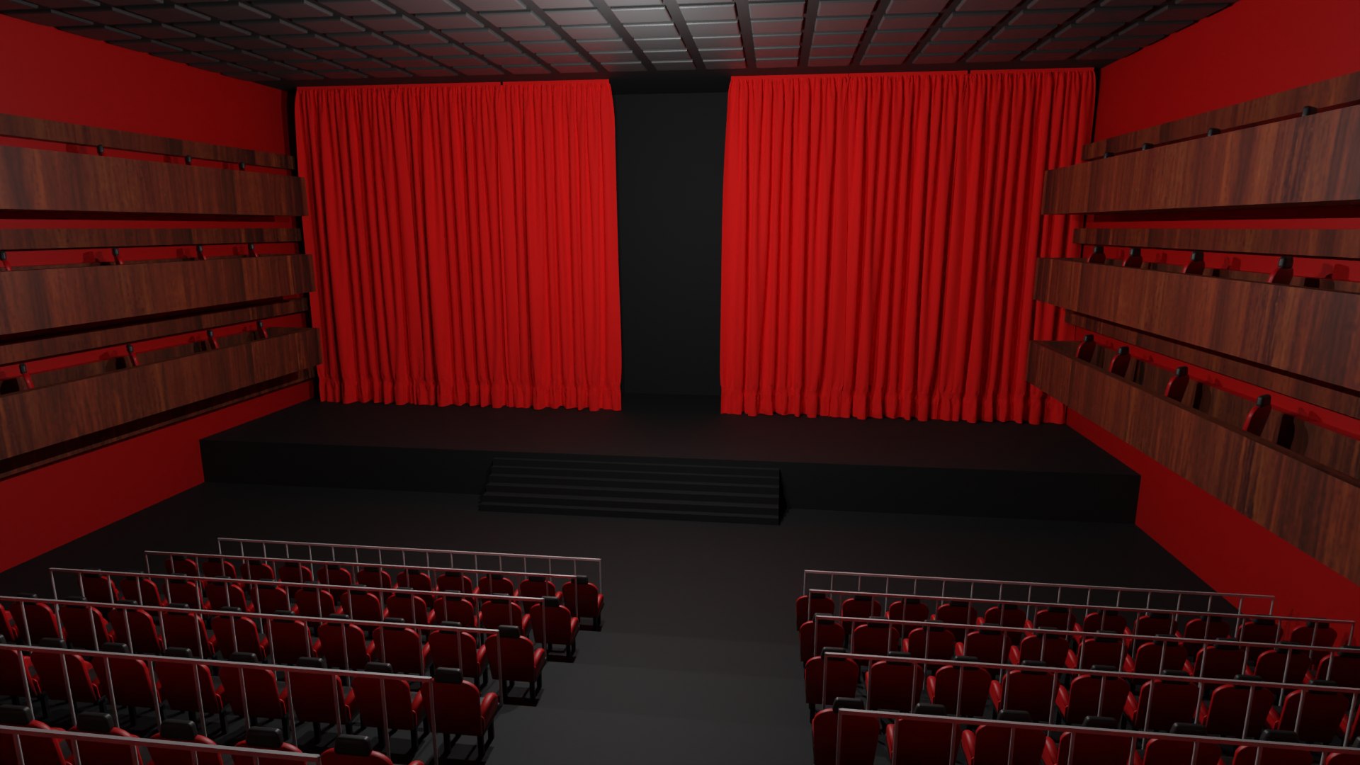 3D Theater Hall Interior - TurboSquid 2159616