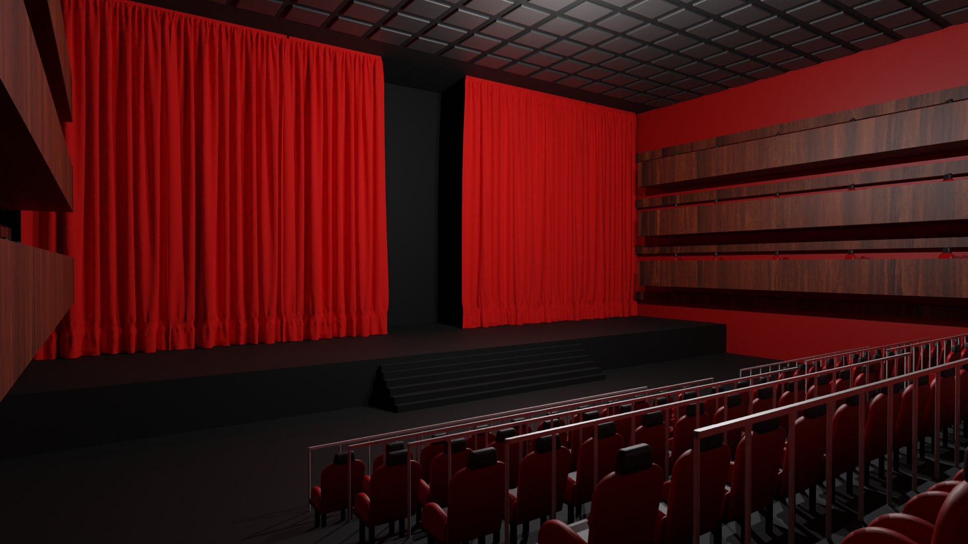 3D Theater Hall Interior - TurboSquid 2159616